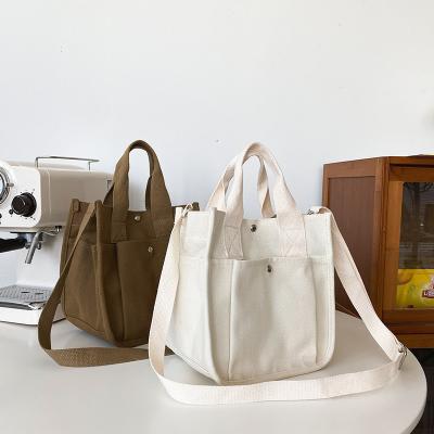 China Newest Fashinable Style Canvas Crossbody Grocery Shopping Bag with Adjustable Strap for sale