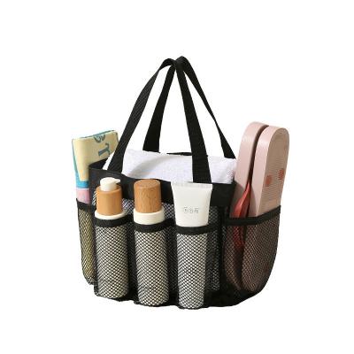 China Summer Essential Mesh Beach Tote Bag with Multiple Pockets and Customized Color for sale
