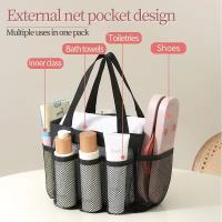 China Summer Essential Mesh Beach Tote Bag with Multiple Pockets and Customized Color for sale