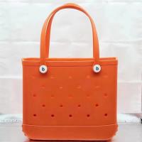 China PVC Lining Material Custom Summer Rubber Totes Large Fashion Eva Plastic Silicone Bag for sale