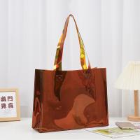 China Custom Logo Transparent Waterproof Neon Candy Color PVC Tote Bag for Advertising for sale