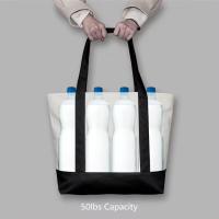 China Unisex Fashion Large Capacity Canvas Tote Bag for Shopping and Beach for sale