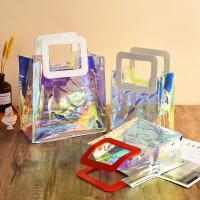 China Travel and Outgoing Laser Holographic Iridescent Pvc Shoulder Beach Tote Bag for Custom Logo for sale