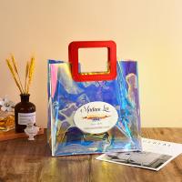 China Travel and Outgoing Laser Holographic Iridescent Pvc Shoulder Beach Tote Bag for Custom Logo for sale
