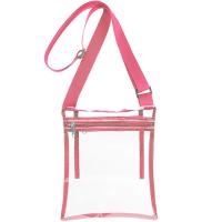 China Waterproof PVC Messenger Bag for Men's Shoulder Customized Color Handbag in Clear Design for sale