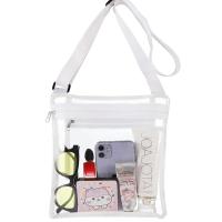 China Waterproof PVC Messenger Bag for Men's Shoulder Customized Color Handbag in Clear Design for sale