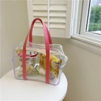 China Bulk Stadium Approved Clear Tote Bag Two Handles Ideal for Work Beach Lunch for sale