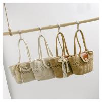 China Gender-Neutral Summer Beach Embroidery Straw Tote Bag for Customized Women for sale
