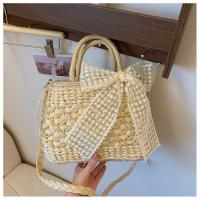 China 2024 Shoulder Bags Tote Bag Mexico French Basket Straw Weave Beach Bags Women Striped for sale