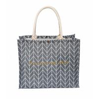 China Large Eco Cotton Linen Handbags Hessian Hemp Jute Tote Bags with Customized Design for sale