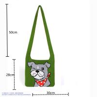 China Handmade Knitted Bag Bright Color Back Woven Neoprene Pu Weave Bag for Medium Size for sale