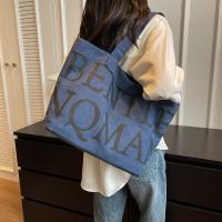 China Handled Style Women's Explosion Tote Bag with Trendy Letters Print and Large Capacity for sale