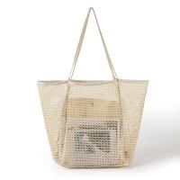 China Handmade One Shoulder Crochet Bag Weave Design for Casual and Simple Beach Summer Look for sale