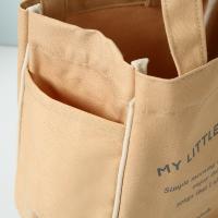 China Customized Color Plain Cotton Canvas Reusable Women Shopping Tote Bag for Medium Size for sale