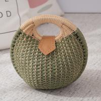 China Women Summer Natural Raffia Straw Bag Shell Shape Rattan Straw Tote for Beach Vacation for sale
