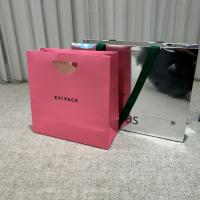 China Luxury Clothing Retail Gift Shopping Black Jewellery Paper Bag With Customized Color for sale