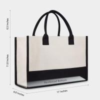 China Printable Shipping Monogrammed Gift Tote Bag for Women Customized Canvas Beach Bag for sale