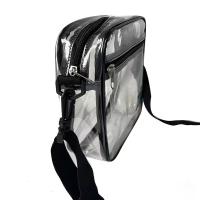 China Clear PVC Cross-body Messenger Purse Different Color Transparent Shoulder Sling Bag for sale