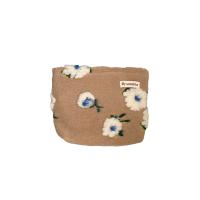 China Japanese Style Embroideries Plush Storage Bag High Sense Toiletries Bag for Cosmetics for sale