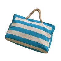 China 2024 Waterproof Shopping Bag for Women Universal Blue Striped Design Customized Color for sale