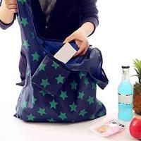 China Eco Friendly Recycled Ripstop Nylon Waterproof Grocery Bags with Soft-loop Style for sale