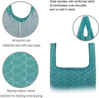 China Eco Friendly Recycled Ripstop Nylon Waterproof Grocery Bags with Soft-loop Style for sale