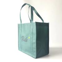 China Printed Logo Eco Custom Reusable Non Woven Fabric Carry Tote Bag for Grocery Shopping for sale