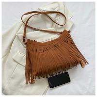 China Customized Tote Bag with Scarf Handles Newest Fashionable Style and Colourful Fringe for sale