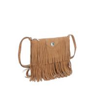 China Polyester Medium Eco Friendly Bridesmaid Gifts Custom Nature Fringe Tassel Tote Bag for Women for sale