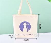 China Newest Fashinable Recycled Cotton Canvas Tote Bag with Custom Print Logo Shopping for sale
