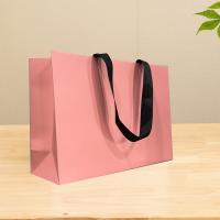 China Custom Printed Paper Bags Cardboard Luxury White Kraft Paper Gift Bag for Shopping Bag for sale