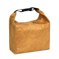 China Insulated Food Thermal Aluminum Foil Dupont Tyvek Kraft Paper Lunch Cooler Bag With Handle in Custom Print for sale