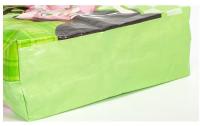 China Curved Corners Durable PP Laminated Non Woven Tote Shop Bag with Button Closure Durable for sale