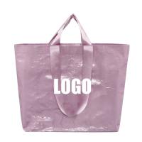 China Custom Logos Medium Size Reusable Waterproof Pp Woven Laminated Shopping Tote Bags for sale