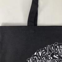 China 12 Oz Black Canvas Tote Bag for Luxury Shopping Organic Cotton Material for sale