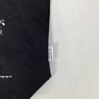 China 12 Oz Black Canvas Tote Bag for Luxury Shopping Organic Cotton Material for sale