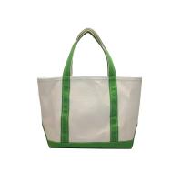 China Oversized Eco Friendly Cotton Canvas Tote Bag with Custom Printed Logo Soft-loop Style for sale