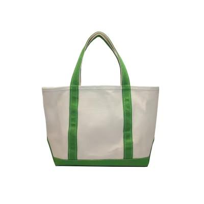 China Oversized Eco Friendly Cotton Canvas Tote Bag with Custom Printed Logo Soft-loop Style for sale