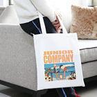 China Custom Logo Printed Natural Semi White Cotton Canvas Drawstring Tote Bag for Shopping for sale