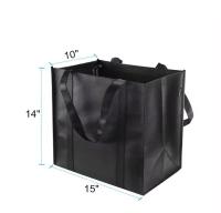 China Custom Logo Printed Reusable Non Woven Tote Bags for Grocery Shopper Heat Transfer for sale