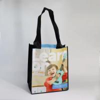 China Custom Logo Printed Reusable Non Woven Tote Bags for Grocery Shopper Heat Transfer for sale