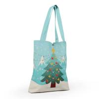 China Newest Fashinable Style Custom Shopping Bag Canvas Tote Bags with Full Color Printing for sale