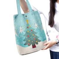 China Newest Fashinable Style Custom Shopping Bag Canvas Tote Bags with Full Color Printing for sale
