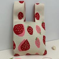 China Fashion Luxury Flower Pattern Mini Purse Women Handbag Shopping Cute Knitted Tote Bag for sale