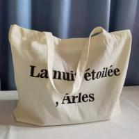 China Newest Fashinable Style Portable Cotton Canvas Tote Bag for Daily Life Produced for sale