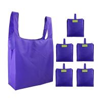 China Medium Size Ripstop Reusable Foldable Folding Tote Shopping Bag Customizable Design for sale