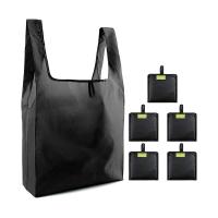 China Medium Size Ripstop Reusable Foldable Folding Tote Shopping Bag Customizable Design for sale