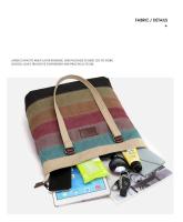 China Vintage Stripe Colour Block Tote Bag for Custom Shopping and Travelling Requirements for sale