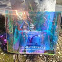 China Clear Shopping Transparent Jelly Laser Iridescent Pvc Tote Bag With Printed Custom Logo for sale