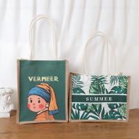 China Newest Fashionable Print Pattern Custom Handmade Blank Cotton Canvas Tote Bag with Logo for sale
